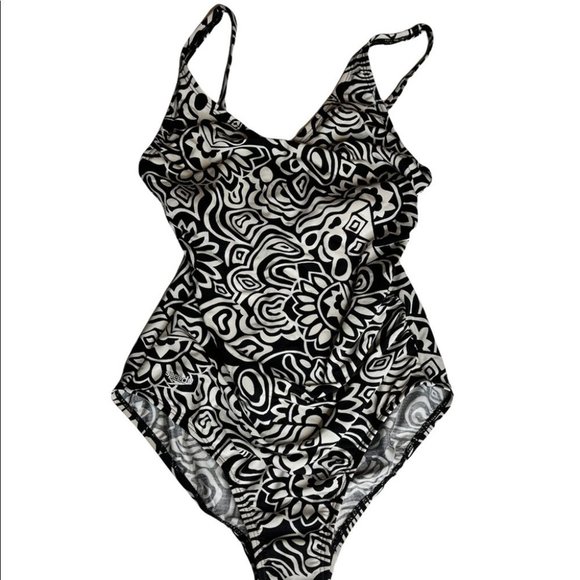 Speedo | Swim | Speedo Classic Black White One Piece Swimwear Beach Art ...